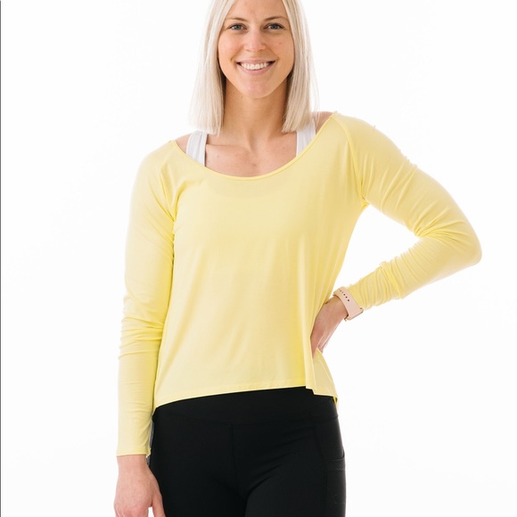 ZYIA | Tops | Yellow Namaste Top | Poshmark